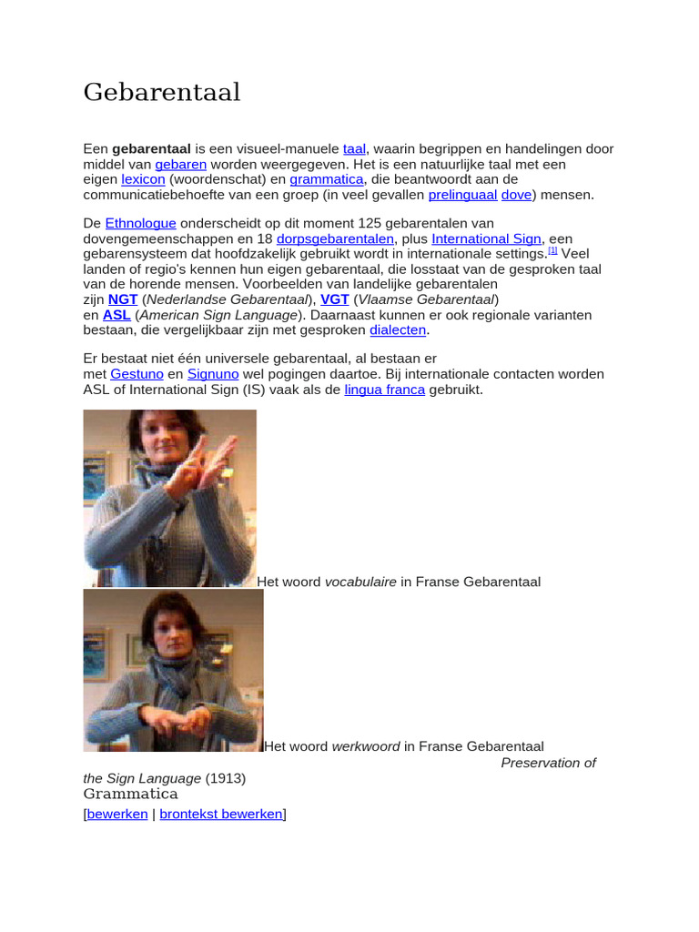 Gebarentaal | PDF