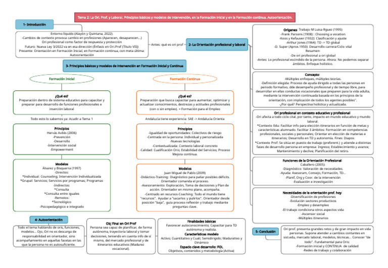 Esquema Tema 2 | PDF | Educación continua | Maestros