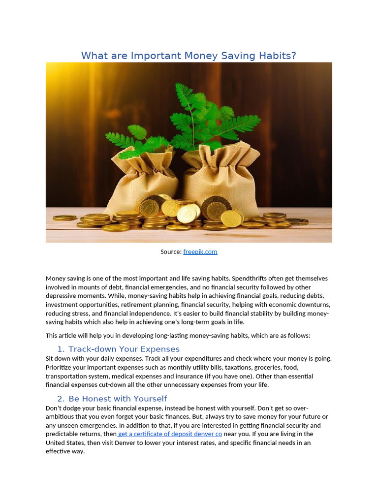 Colton-CEO-114-73 - How To Save Money | PDF | Expense | Saving