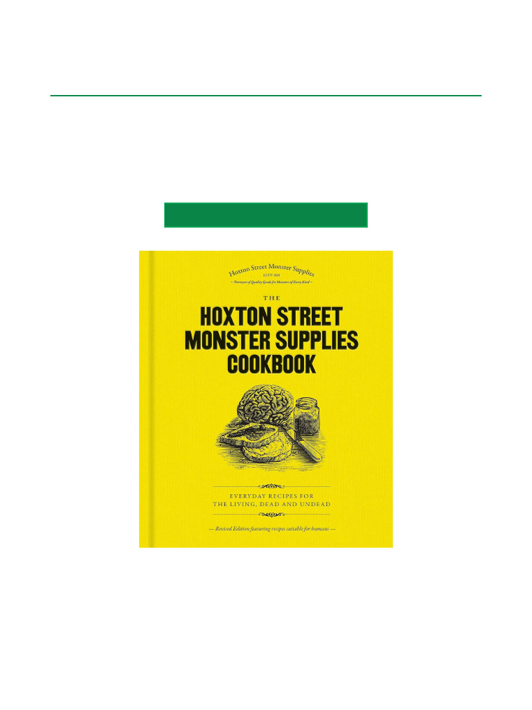 Most Wanted The Hoxton Street Monster Supplies Cookbook Everyday ...