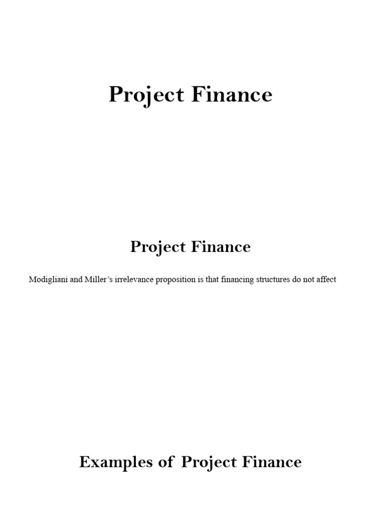 Session14 ProjectFinance | PDF | Project Finance | Leveraged Buyout