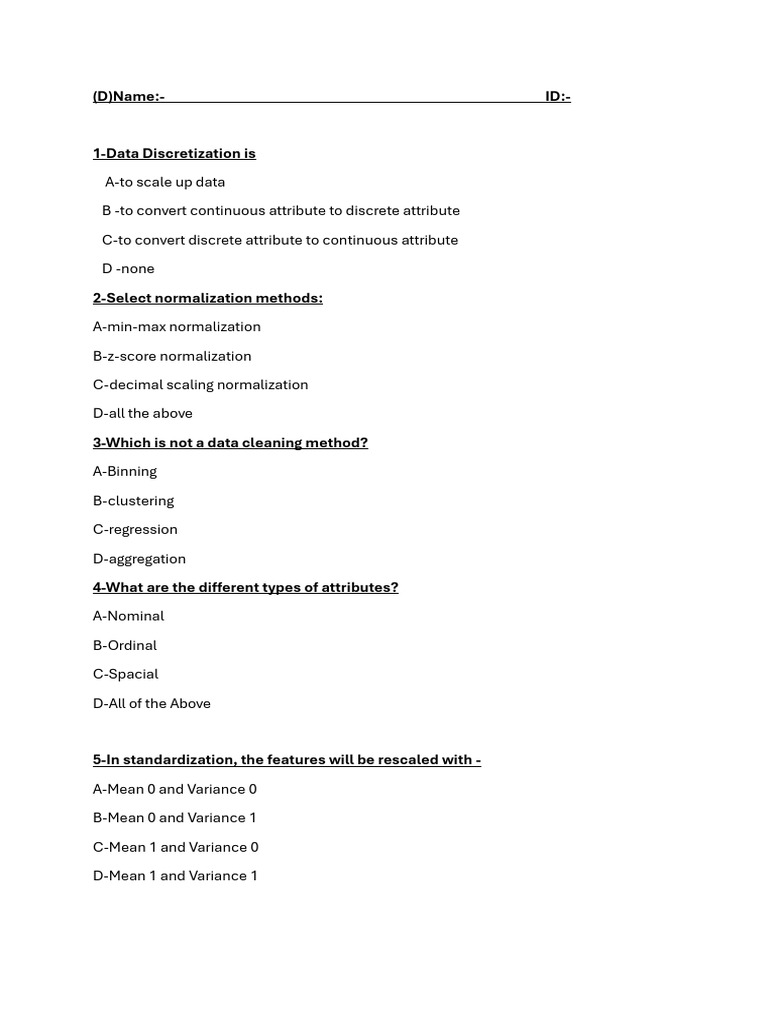 Data Preprocessing Techniques Explained | PDF