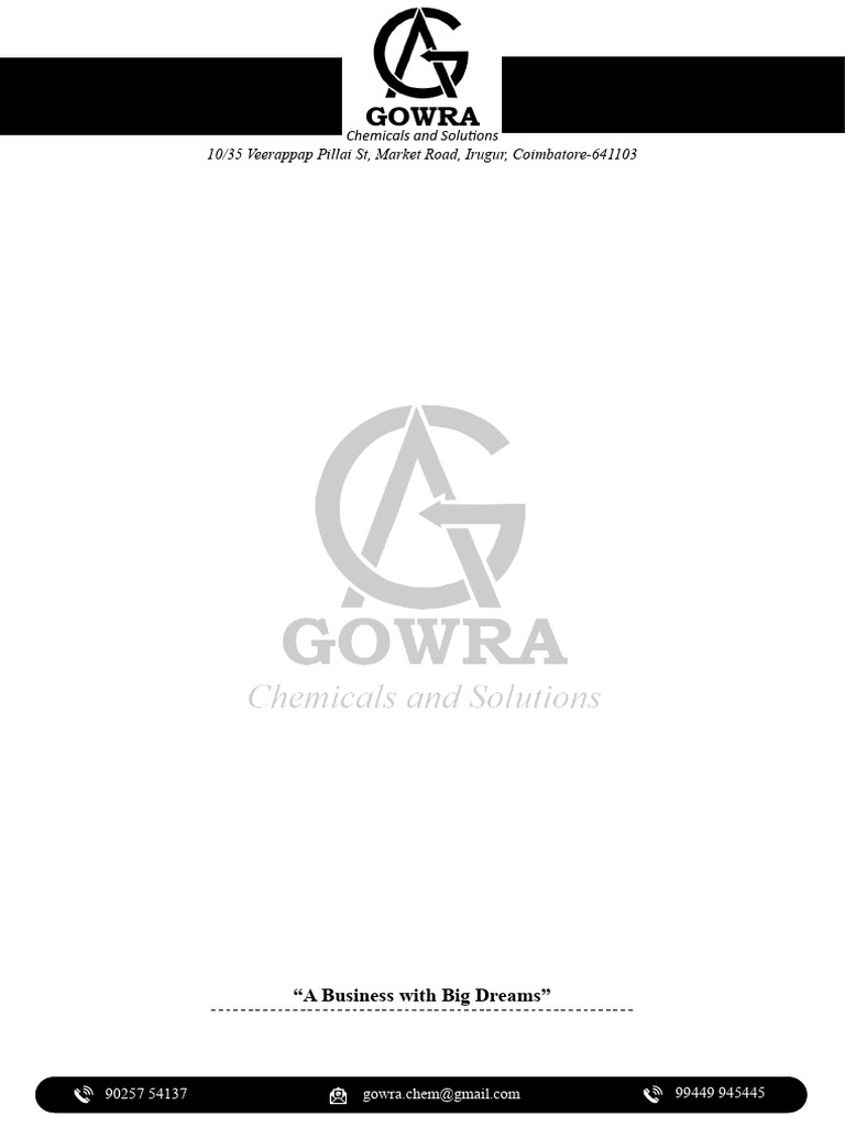 Gowra Chemicals Contact Information | PDF