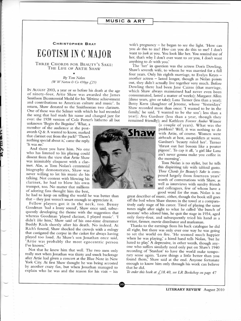 Artie Shaw | PDF