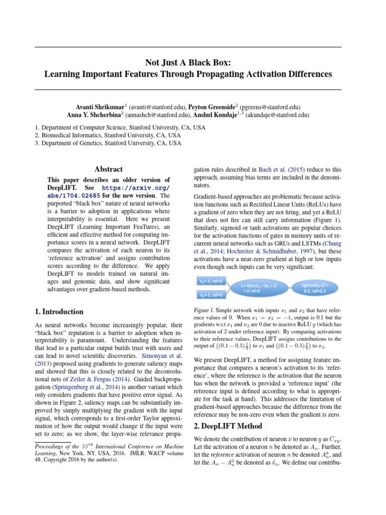 2017 - Not Just A Black Box - Not Just A Black Box Learning Important Features Through ...