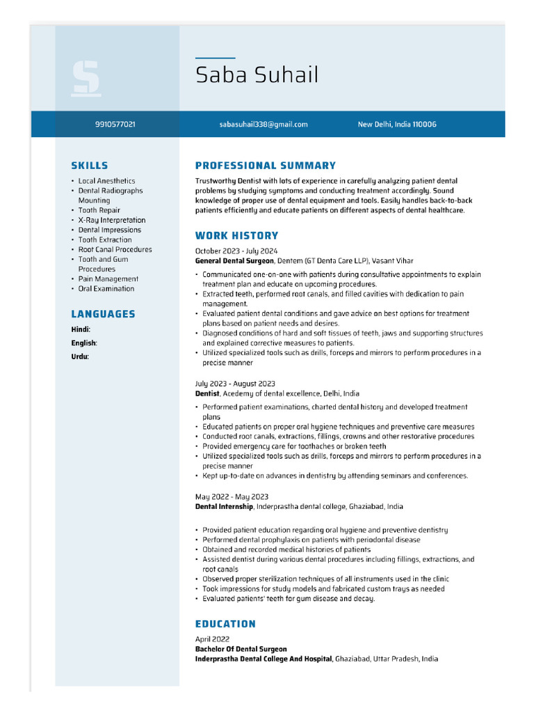 Saba's CV | PDF