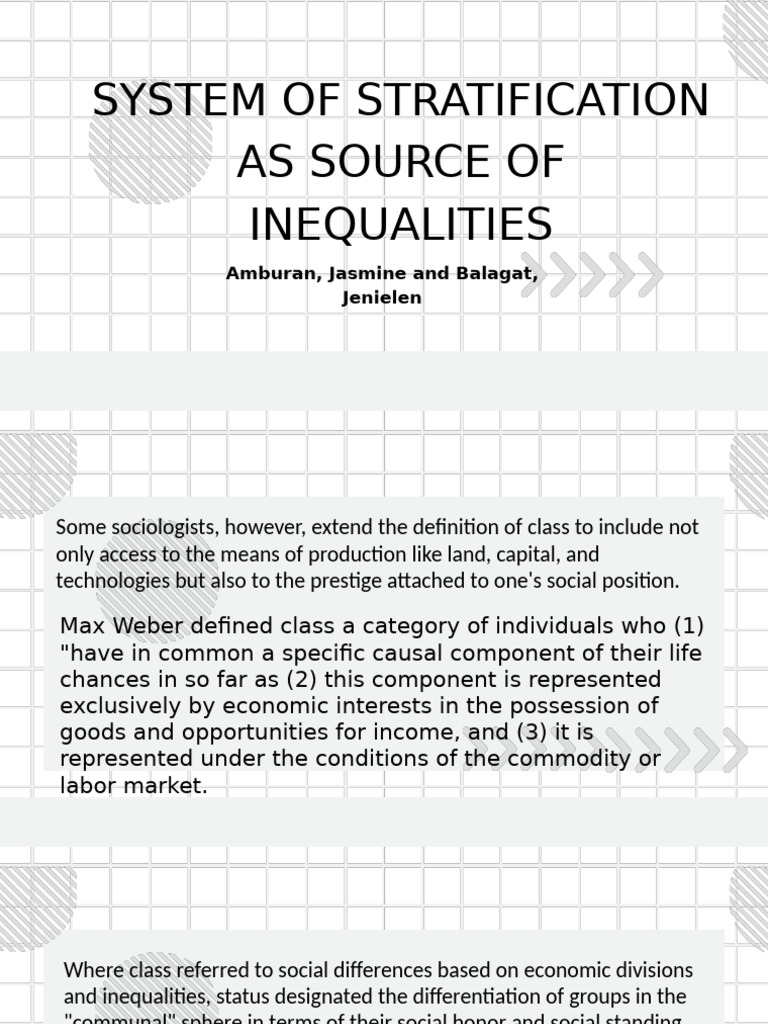System of Stratification As Source of Inequalities | PDF | Social ...