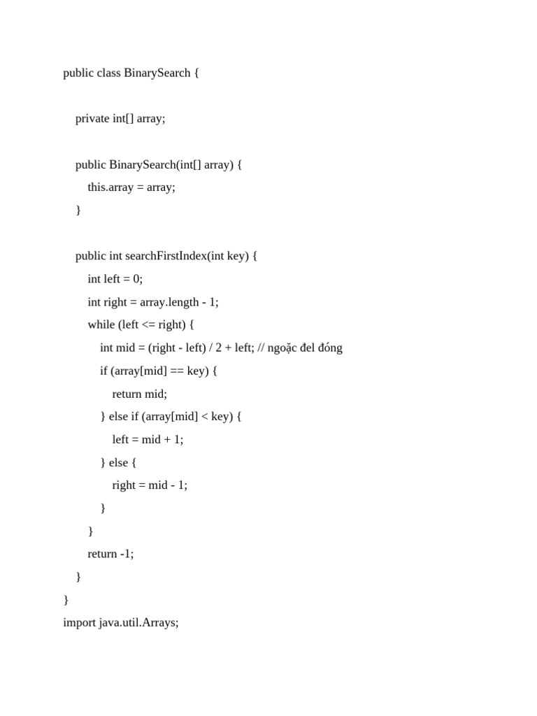 Public Class BinarySearch | PDF