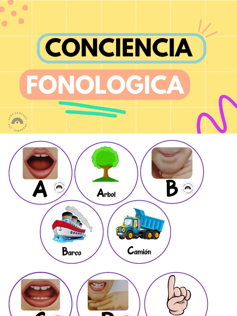 Abecedario para Conciencia Fonológica | PDF