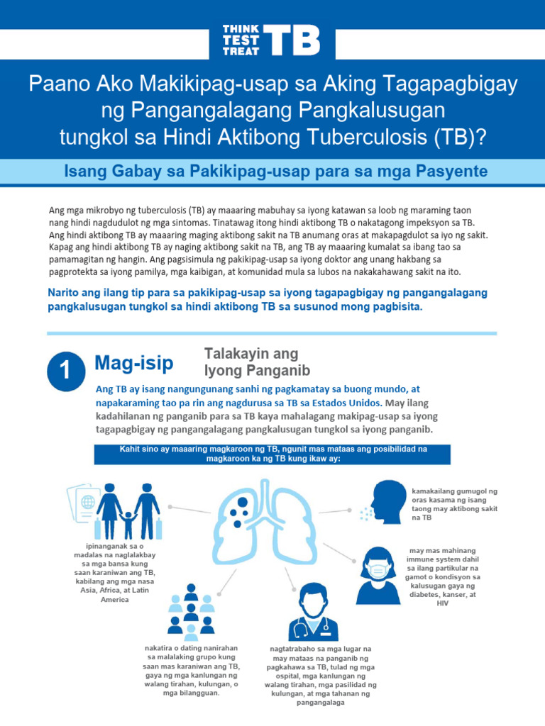 How Do I Talk To My Healthcare Provider Conversation Guide Tagalog | PDF
