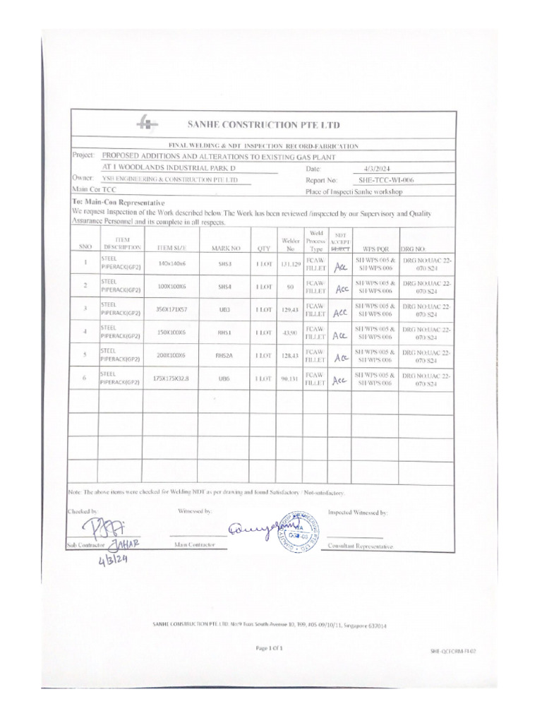 Steel Piperack Construction Plans | PDF