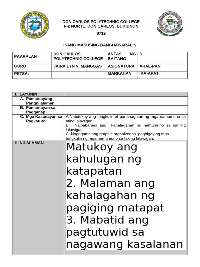 Mga Tungkulin at Pananagutan NG Mga Namumuno | PDF