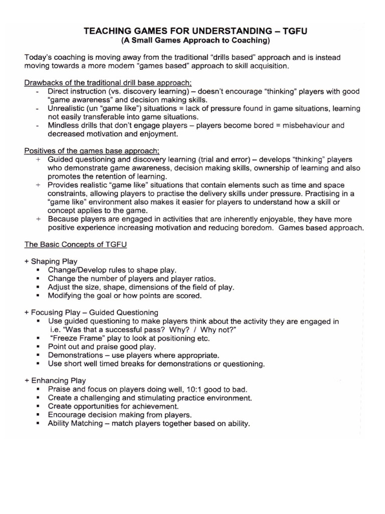 Games Based Approach | PDF