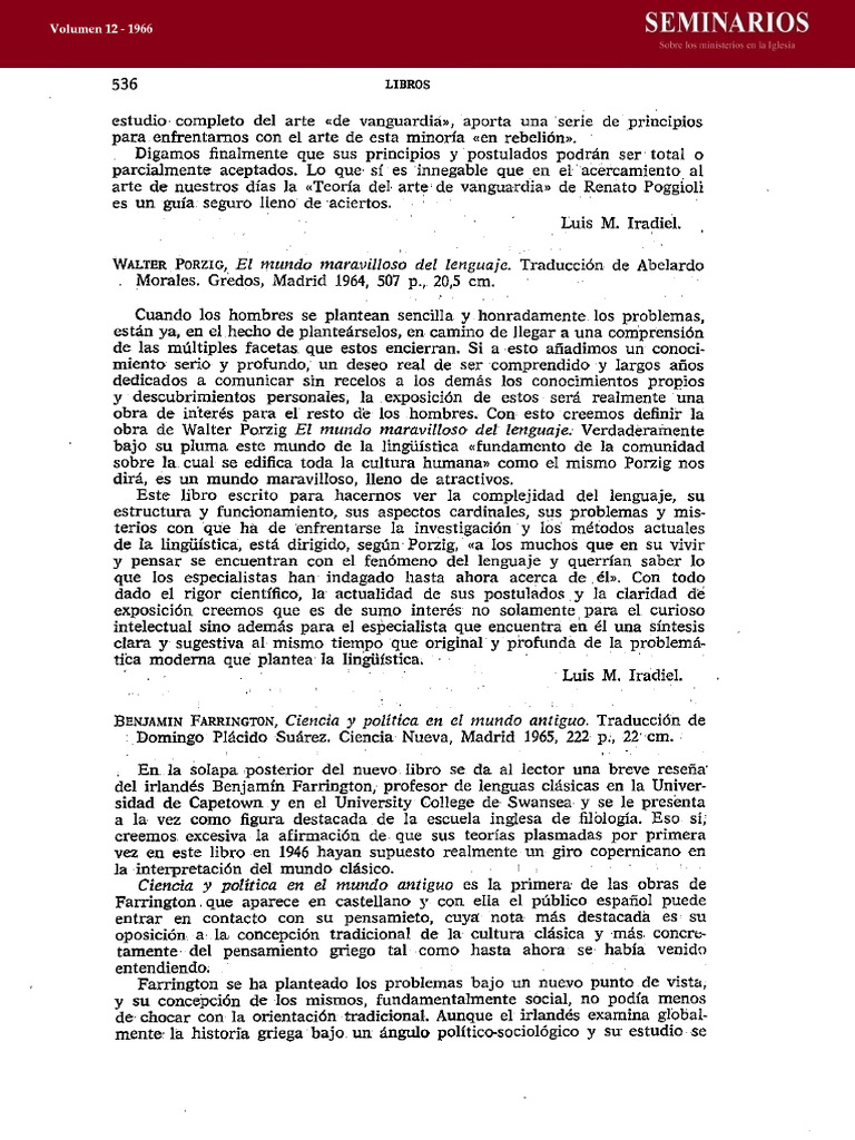 Porzig Minirreseña - El Mundo Maravilloso | PDF