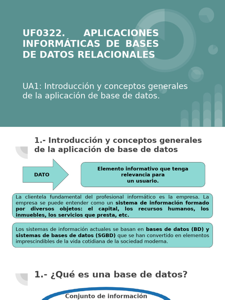 UF0322. Aplicaciones Informáticas de Bases de Datos Relacionales | PDF | Ventana (informática ...