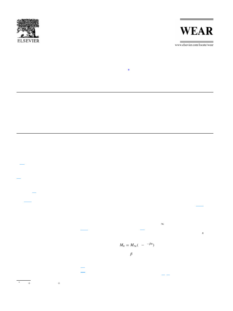 The Effect of Grit Size and Asperity Blu | PDF | Wear | Friction