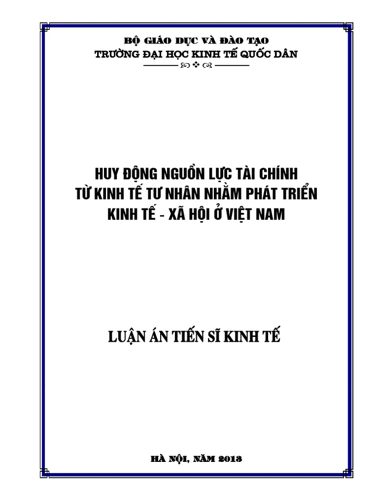 LA Huy Dong Nguon Luc Tai Chinh Tu Kinh Te Tu Nhan Nham Phat Trien Kinh Te - Xa Hoi o Viet Nam ...