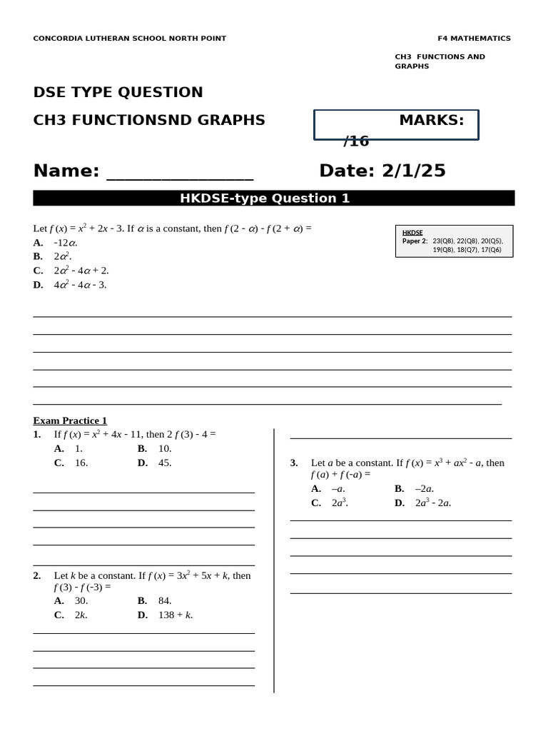 2025.1.2 CH3 Dse Type MC HW | PDF