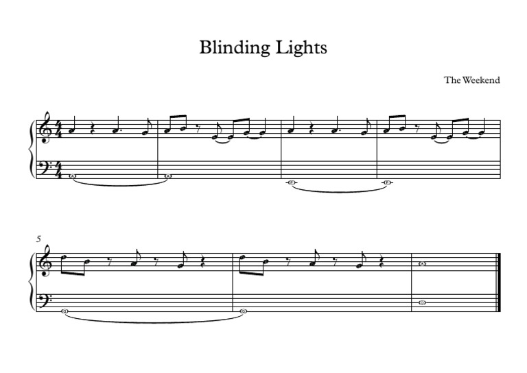 Blinding Lights | PDF