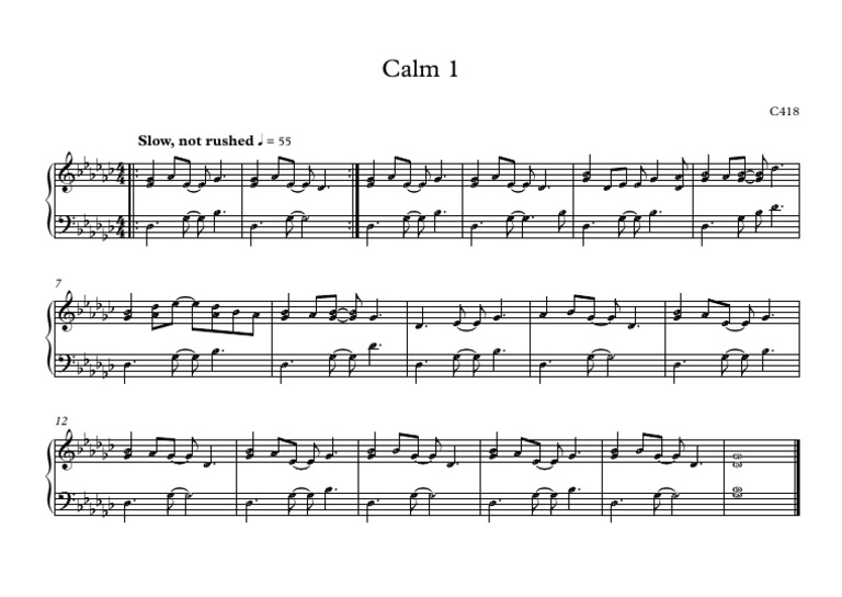 Calm 1 | PDF