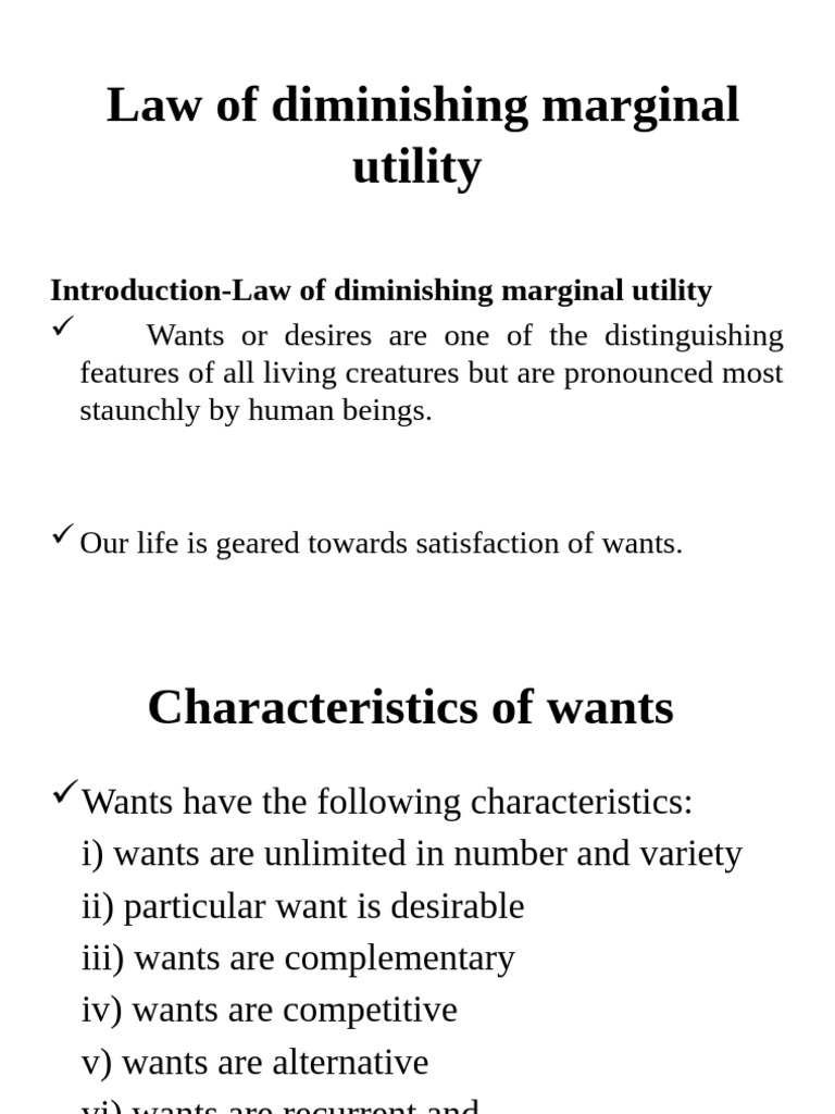 Diminishing Marginal Utility Explained | PDF | Utility | Economic Surplus