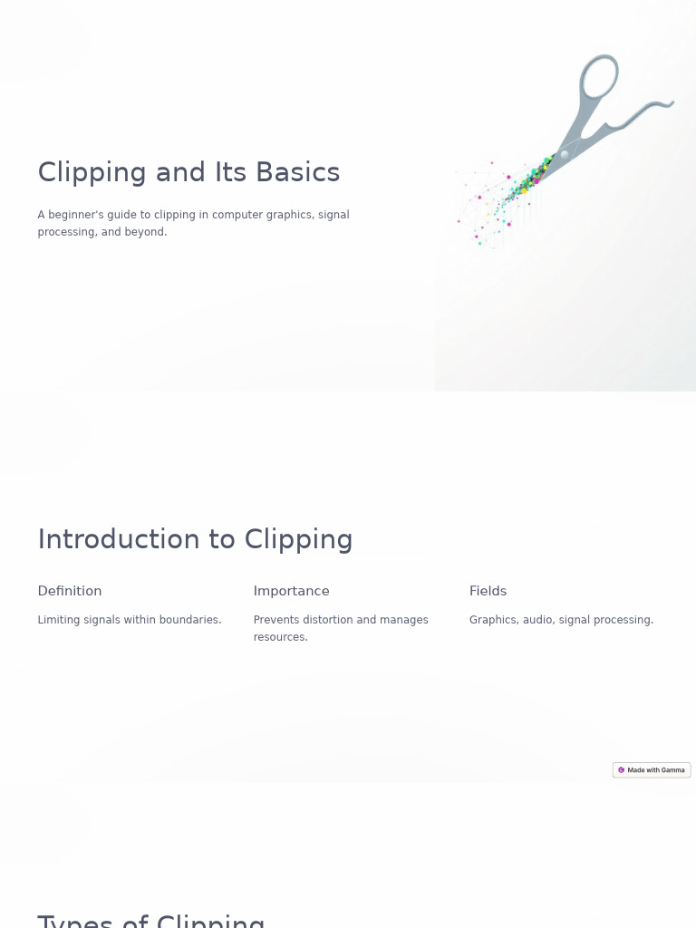 Basics of Clipping in Graphics & Audio | PDF
