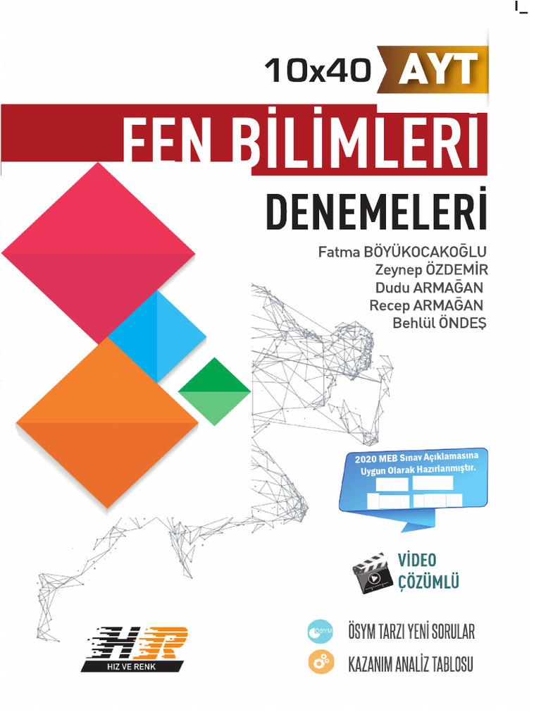 Hız Ve Renk AYT Fen 10'Lu Deneme | PDF