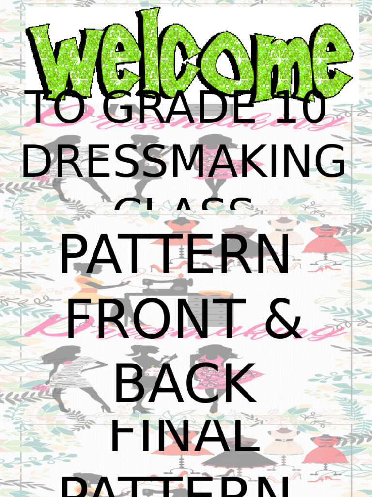 Final Pattern Front and Back | PDF