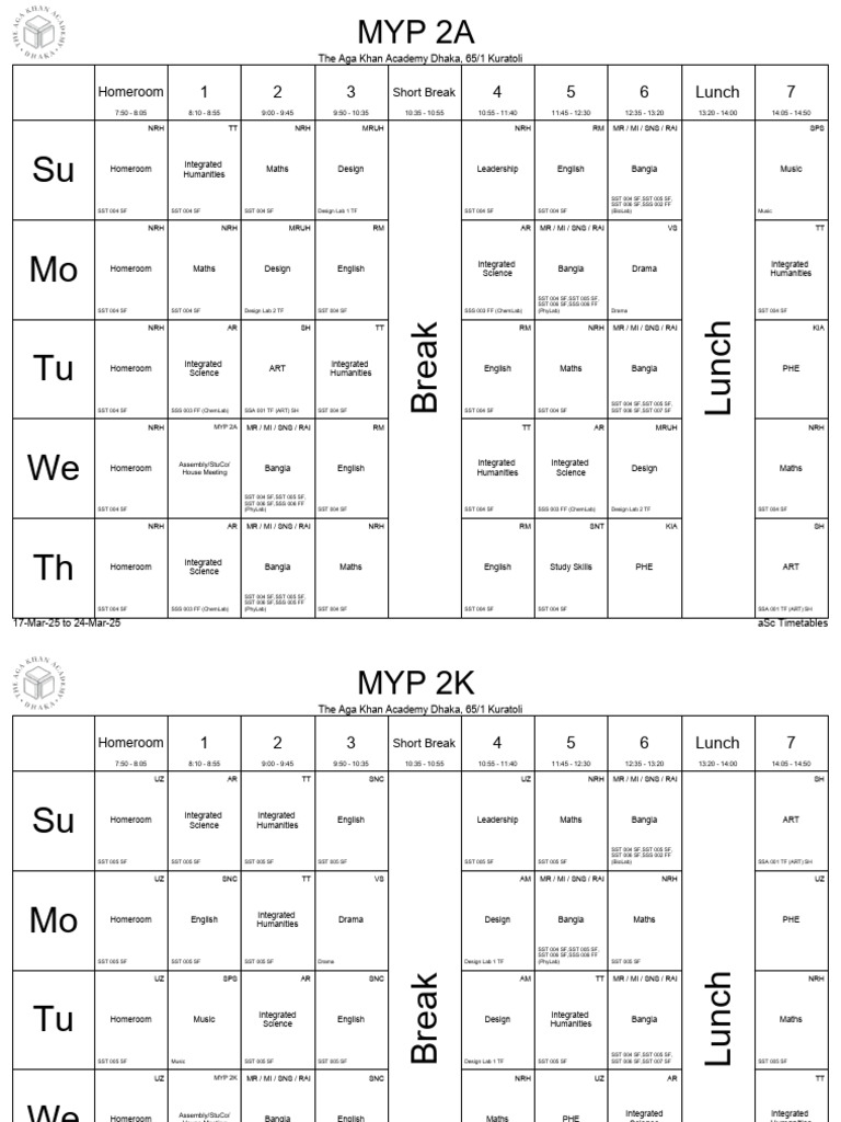 MYP-2__17th_Mar_to_24th_Mar_-1 | PDF | Schools | Educational Institutions