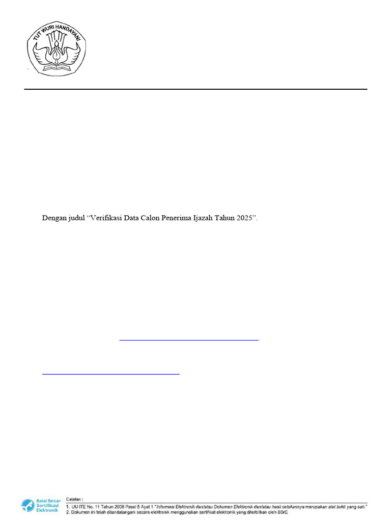 Undangan Disdik | PDF