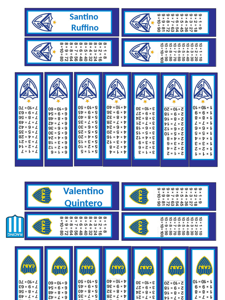 Tablas Modelos | PDF