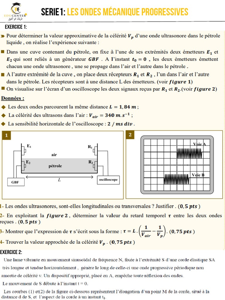 Série1 Les Ondes Mecaniques | PDF