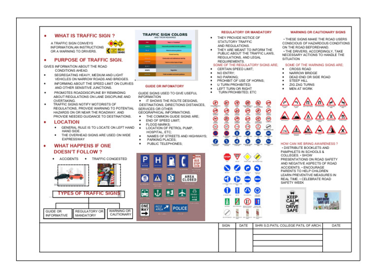 Understanding Traffic Signs and Their Importance | PDF | Traffic | Road