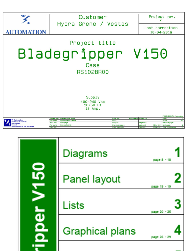 MBI V150 Electrical Diagram | PDF | Electronics | Electrical Components