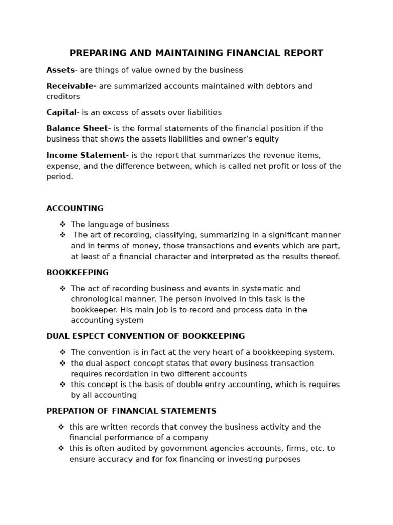 Financial Reporting and Accounting Basics | PDF | Balance Sheet | Debits And Credits