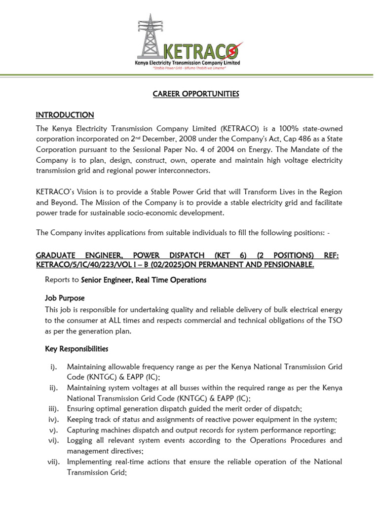 22 Graduate Engineer, Power Dispatch - 1 | PDF | Electrical Grid ...