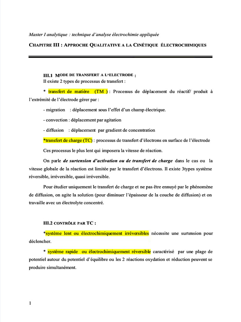 PDF Chap3 Cours Electro Master - Compress | PDF | Manganese