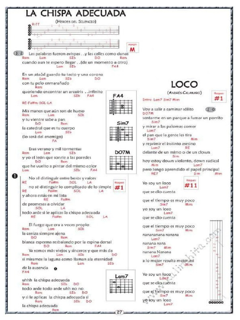 La Chispa Adecuada y Loco | PDF
