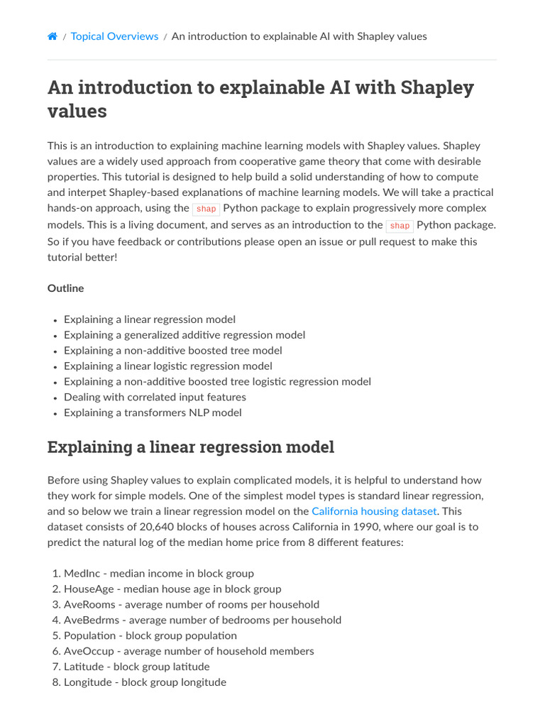 An Introduction to Explainable AI With Shapley Values — SHAP Latest ...