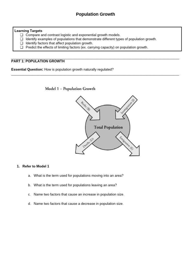 Population Growth Models | PDF
