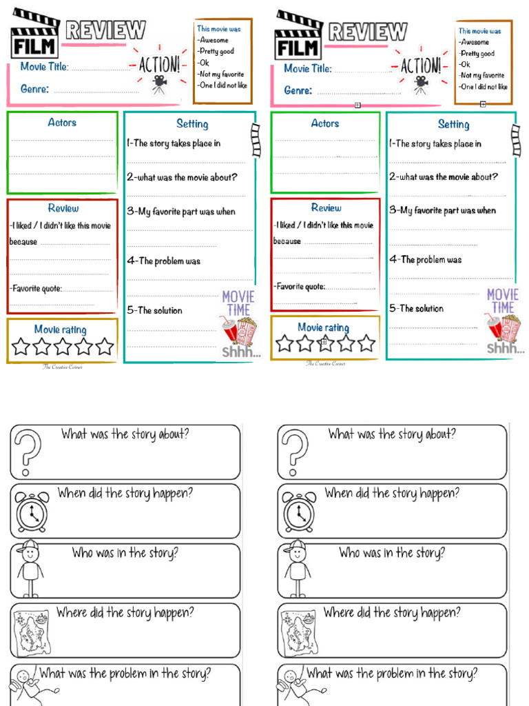 Movie Review Template for Actors | PDF