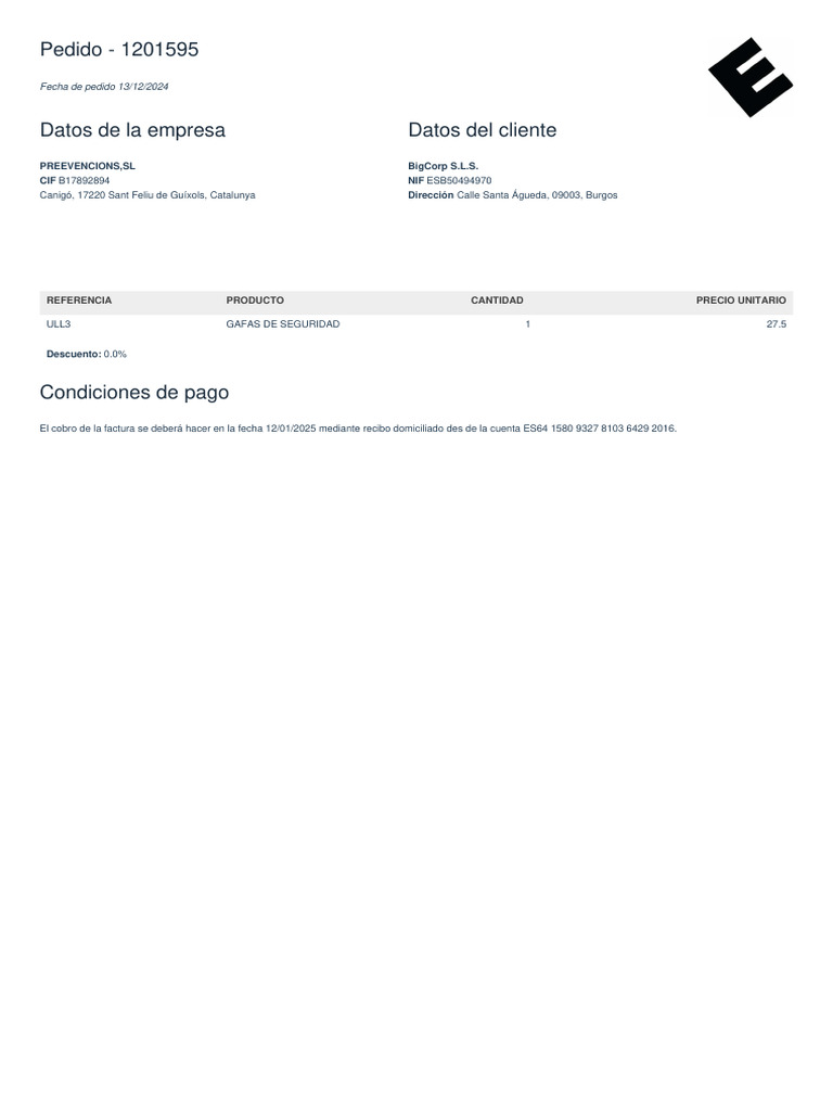 Virtual Order 1201595 | PDF