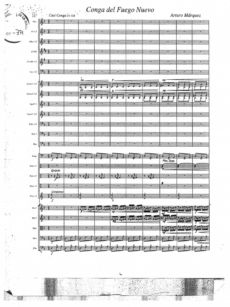 SCORE Conga de Fuego Nuevo | PDF