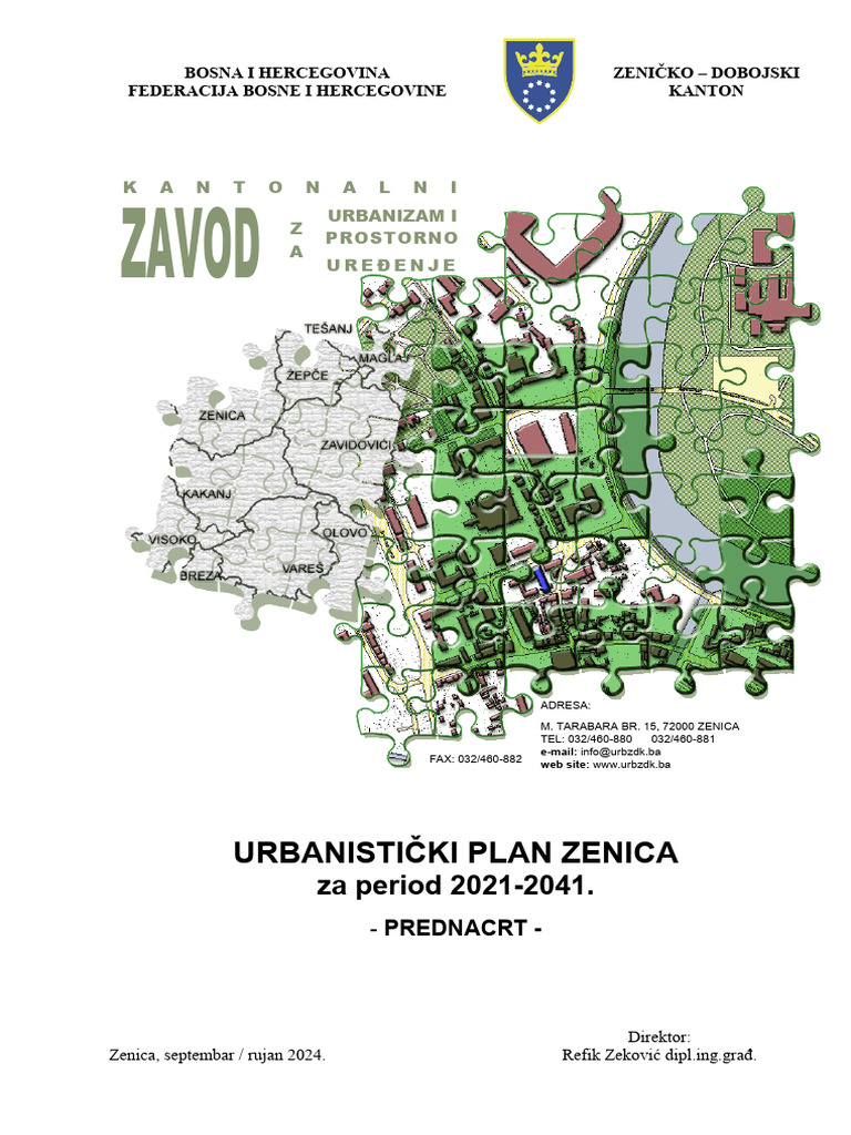 Urbanisticki Plan Zenice | PDF