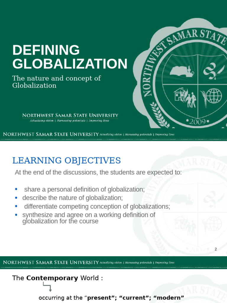 1.1 Defining Globalization | PDF | Globalization | Economies