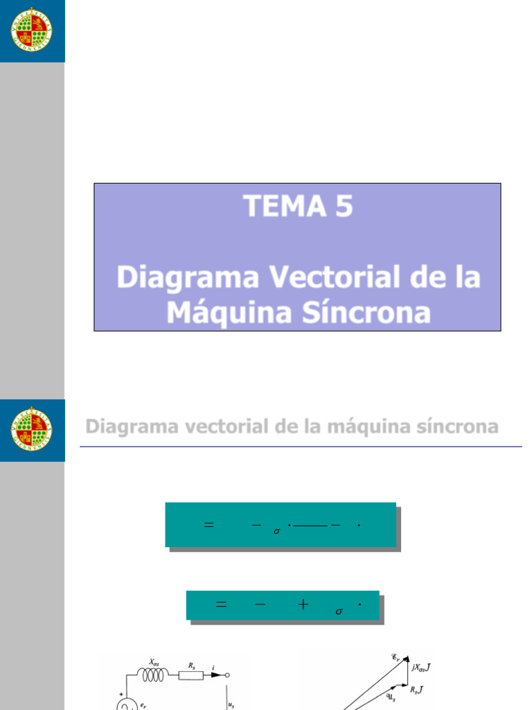 Tema 5 - MEII - Diagrama Vectorial de La Máquina Síncrona | PDF ...