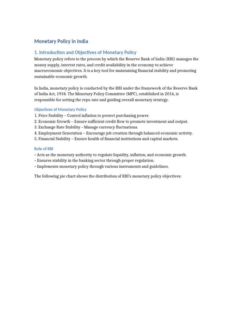 Monetary - Policy - in - India 5 | PDF | Monetary Policy | Reserve Bank ...