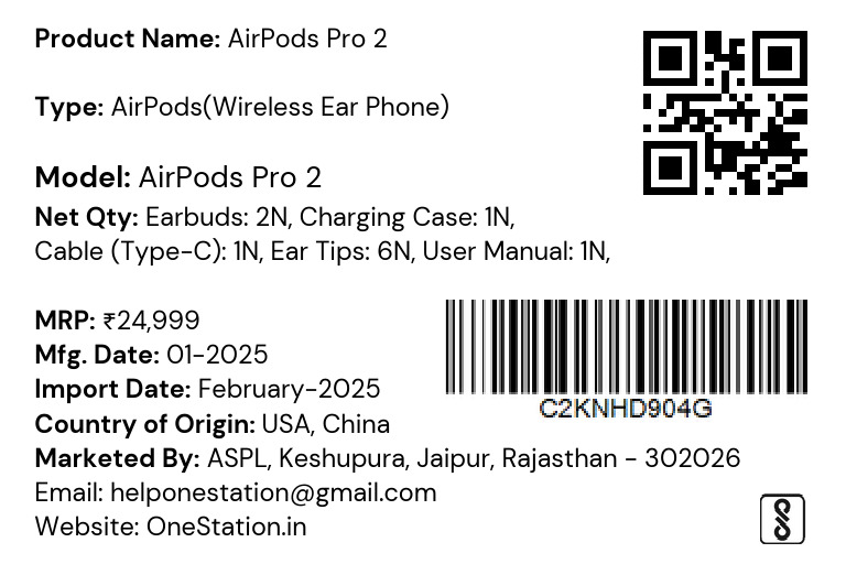 Black and White Simple Address Label | PDF