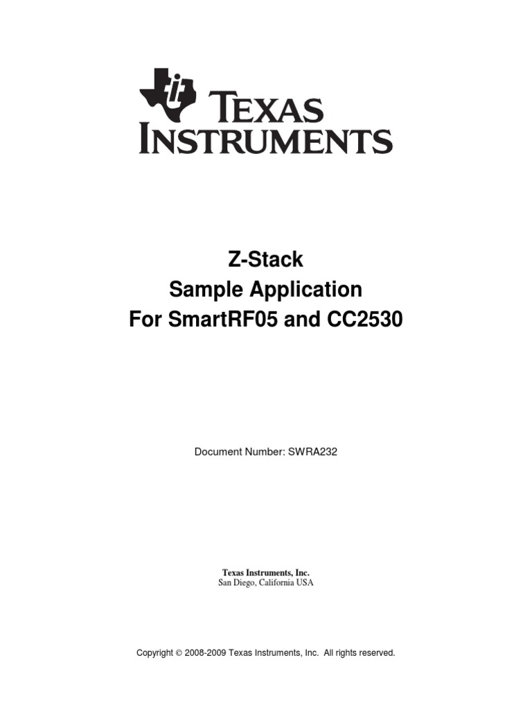 Serial Boot Loader For Cc253x Pdf Application Programming Interface Application Software 