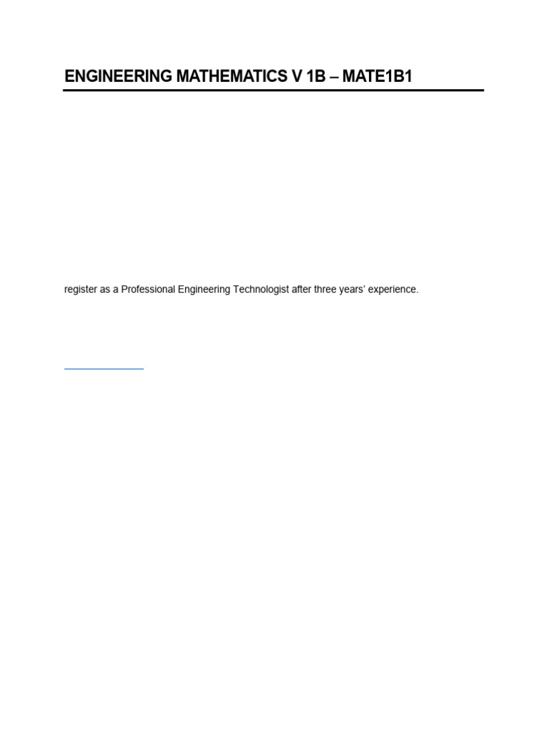 ENGINEERING MATHEMATICS V 1B - DIFFERENTIATION 2020 | PDF | Trigonometric Functions | Derivative